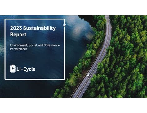 Li Cycle Sustainability Reports