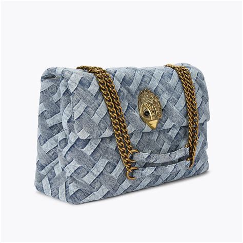 Kensington Soft Xxl Bag Denim Weave Shoulder Bag By Kurt Geiger London