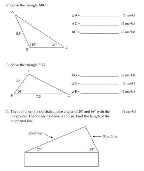 Solved 12 Solve The Triangle ABC A AC BC 13 Solve The Chegg Com