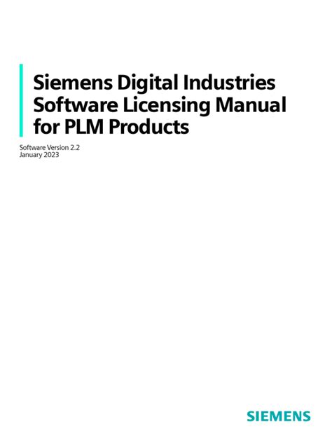 Sw Siemens Licensing Plm Pdf