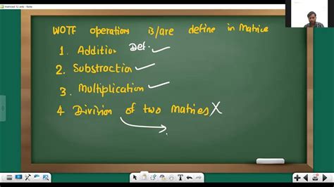 Class 12 Day 4 Matrices Addition Substraction Ncert Matrices 25 Jan