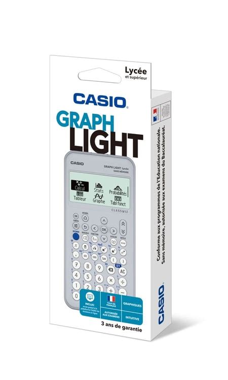 Calculatrice Graphique Casio Lycée Graph Light Blanc Calculatrices Cultura