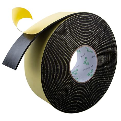 Buy High Density Foam Insulation Tape Adhesive Rubber Strip Seal Door Insulation Foam Tape