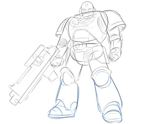 How To Draw A Space Marine Geek Blog Net