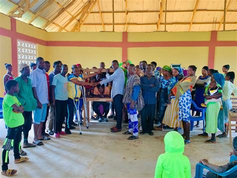 emmanuel opoku donates two teachers tables to mobia primary in sekyere