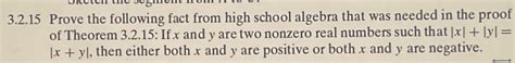 solved 3 2 15 ﻿prove the following fact from high school
