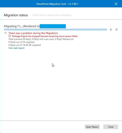 Urgent Sharepoint Migration Tool Error Package Engine Has Stopped