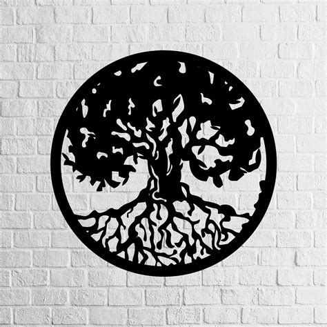 Tree Of Life Dxf Tree Of Life Svg Scaled Dxf File Wall Art File