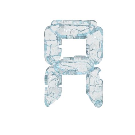 Premium Vector Ice Symbol In The Form Of A Digital Font Letter A