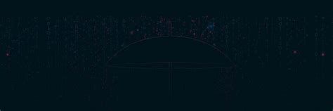 Umbrella Digital Rain Vector Images Over 600