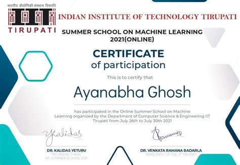 Ayanabha Ghosh On Linkedin Machinelearning Deeplearning Iittirupati Summerschool