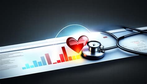 Premium Photo A Heart With A Graph On It