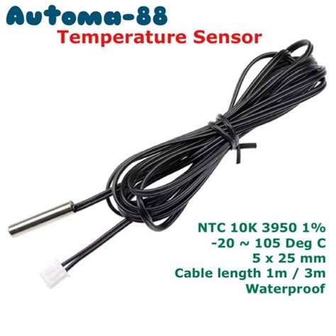 Jual Ntc 10k 3950 Kabel Temperature Sensor Suhu Untuk Stc 1000 W1209