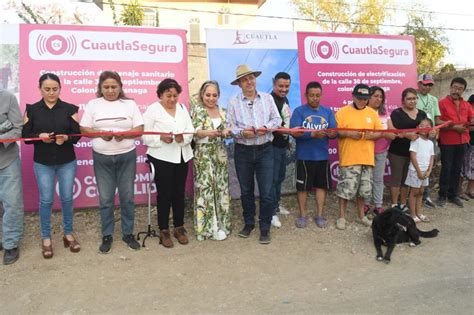 Entrega obra pública Alcalde de Cuautla en la colonia Bisnaga