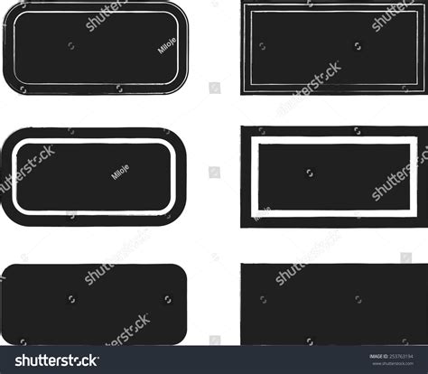 Set Grunge Rubber Texture Stamp Vector Stock Vector Royalty Free