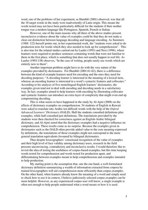 Pdf Learners Use Of Corpus Examples University Of Surreyepubs