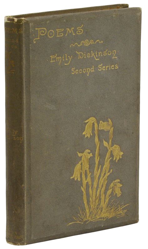 Poems Second Series By Dickinson Emily Very Good 1891 First