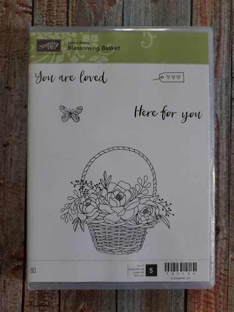 Stampin Up Blossoming Basket Stamp Set