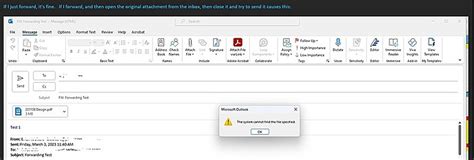 Outlook Attachment Problems When Forwarding Software Spiceworks