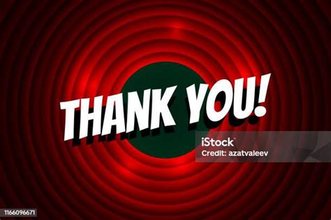 빨간색 원 배경에 당신에게 만화 글꼴 제목을 감사합니다 오래 된 영화 영화 라운드 화면입니다 벡터 인사말 카드 일러스트 감사합니다에 대한 스톡 벡터 아트 및 기타 이미지