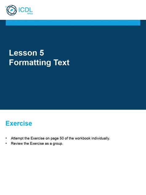 Ecdl Icdl Lesson 5 Pdf Writing Graphic Design