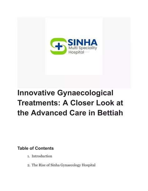 Ppt Innovative Gynaecological Treatments A Closer Look At The