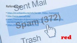 Sender Policy Framework PPTX Email Internet