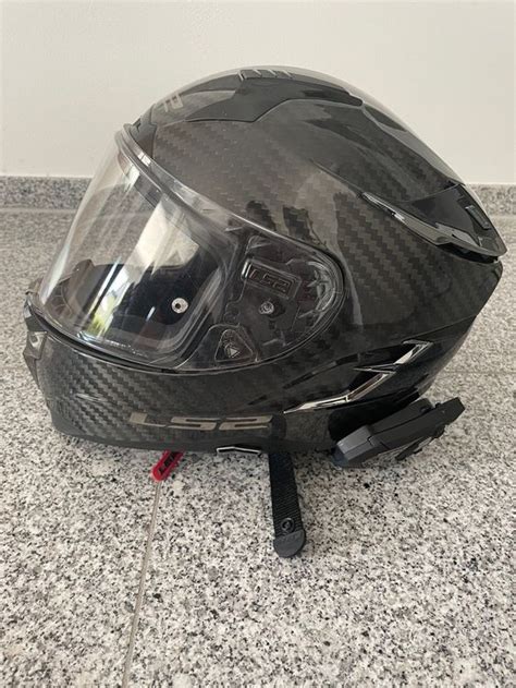 Motorradhelm Ls2 Carbon Sena Headset Kaufen Auf Ricardo