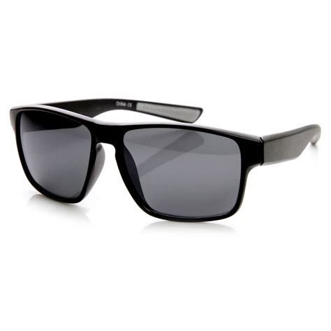 Action Sports Large Wide Temple Keyhole Square Sunglasses Sunglassla