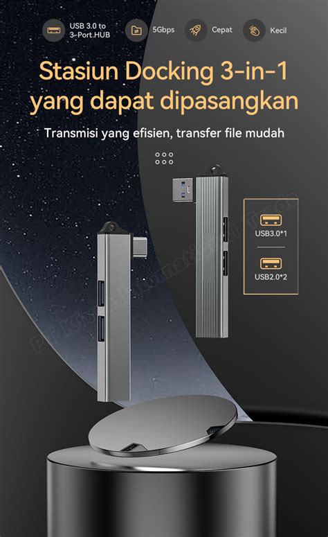 Jual Basike Usb Hub Card Reader 3 In1 Usb 3 0 5gbps Stasiun Docking Aman Cepat For Laptop Mouse