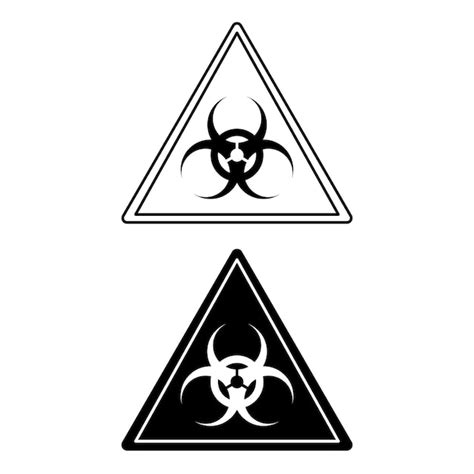 Premium Vector Biological Hazard Signs