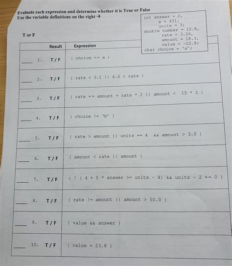 Solved Evaluate Each Expression And Determine Whether It Is Chegg