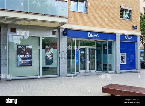 Viladecans Barcelona Spain May 26 2024 Modern Facade Of A Bbva