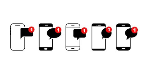 Premium Vector Set Of Mobile Phones With Message Vector Icons Smartphone And New Sms