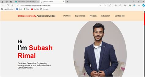 subash rimal on linkedin webdevelopment html css personalwebsite