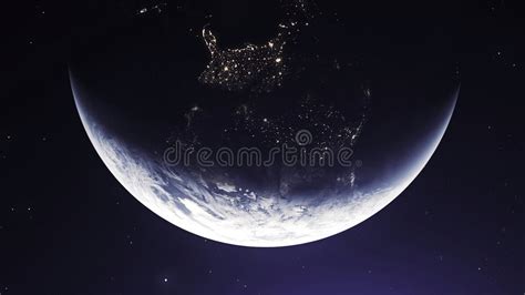 Rotating Planet Earth Motion Rapid Rotation Of Earth With Life