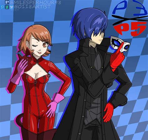 Makoto And Yukari As Joker And Panther 0118 Rpersona