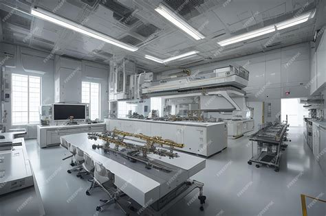 Premium Ai Image Golden Ratio Futuristic Science Lab