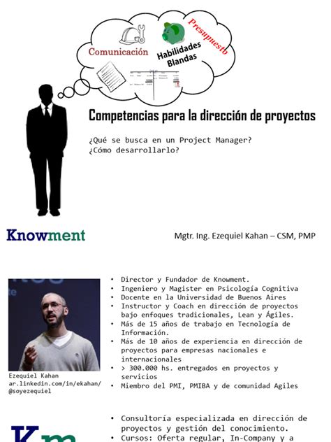 Competencias En La Dirección De Proyectos Final Pdf