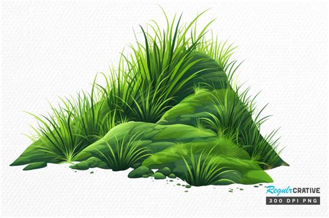 Slope With Grass Sublimation Clipart Png Graphic By Regulrcrative