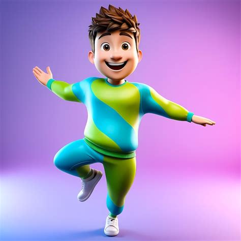 3d Cartoon Character 3d Happy Cartoon Illustration 3d Cartoon Funny