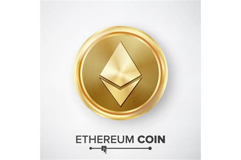 Ethereum Coin Gold Coin Vector By Pikepicture Thehungryjpeg