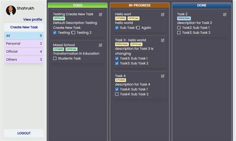 GitHub Nmewada01 Work Todo Todo App Where You Can Add Your Tasks And Subtasks You Can Update