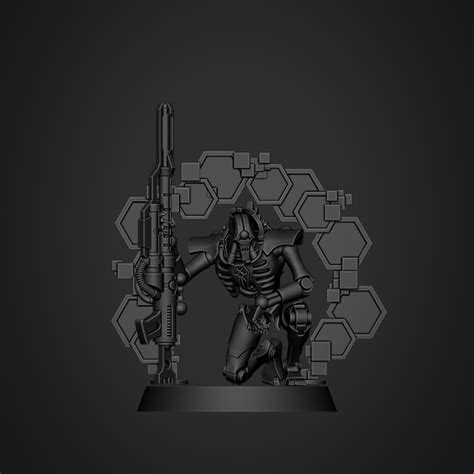 🛰 Space Zombies Sniper Robot From Other Dimension That Actually Hunts From Portal・ Stl File For