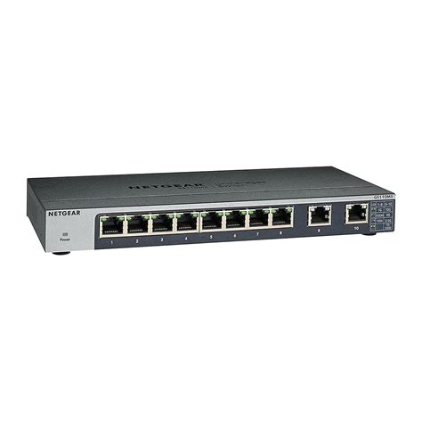 NETGEAR 10 Port Gigabit 10G Ethernet Unmanaged Switch GS110MX With 8 X 1G 2 X 10G Multi Gig