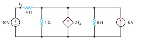 Solved Find The Power Supplied By The 8 A Current Source In