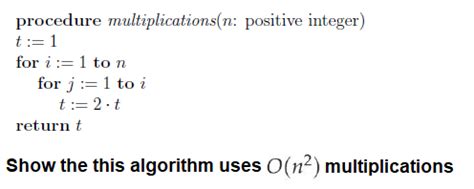 Solved For All Algorithms Below Show Why They Use The Chegg