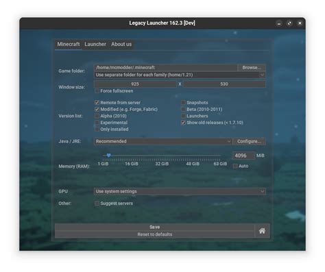 Launcher Preferences Legacy Launcher Wiki
