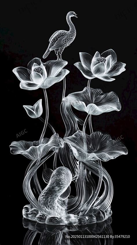 Ai创作图琉璃天鹅摆件 欧式琉璃荷花 玻璃天鹅工艺品 琉璃家居摆件 水晶荷花 水晶双鱼花插 创意水晶雕刻艺术品 家居琉璃摆件 年年有余玻璃摆件 琉璃荷花灯 水晶天鹅瓶 鸳鸯荷花灯 鸳鸯荷花摆件