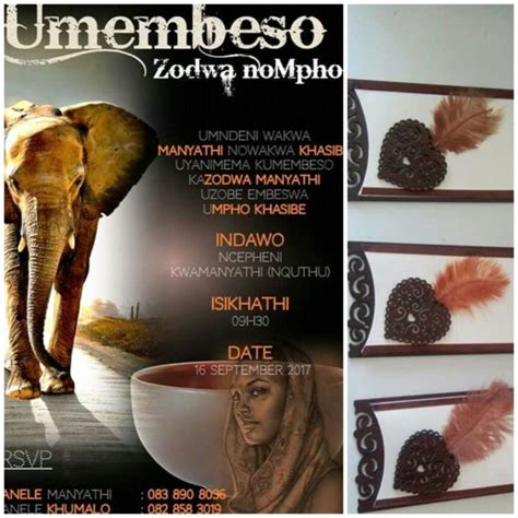 Clipkulture Umembeso Invitation Card And Envelope